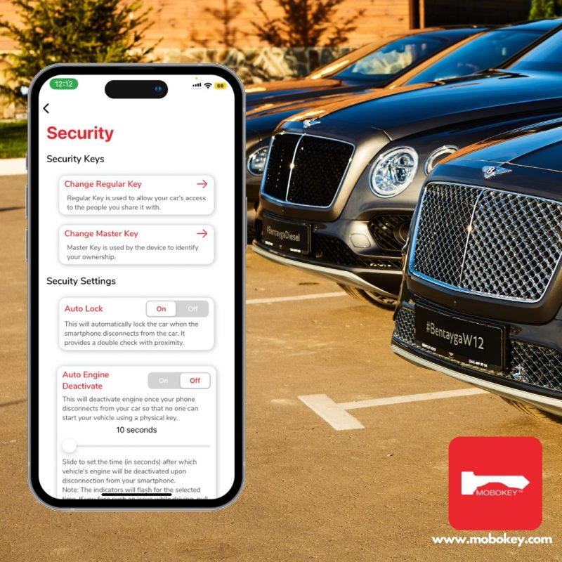Security and remote start in smartphone with MoboKey - MoboKey